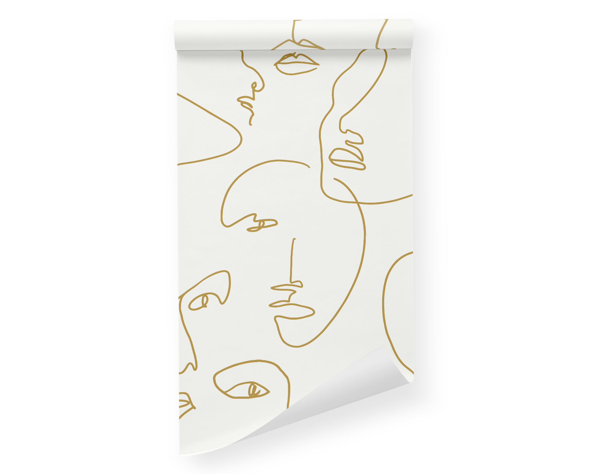 Abstract Faces Peel And Stick Removable Wallpaper | Love vs. Design