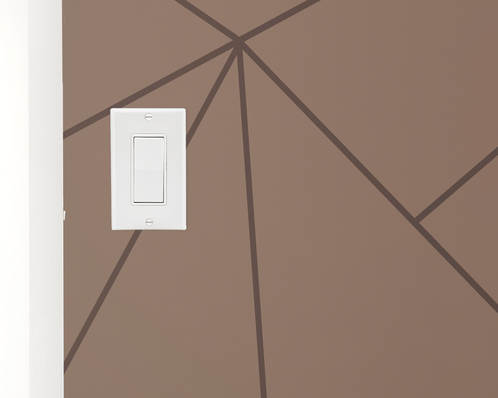 Angular Outline Peel And Stick Removable Wallpaper | Love vs. Design