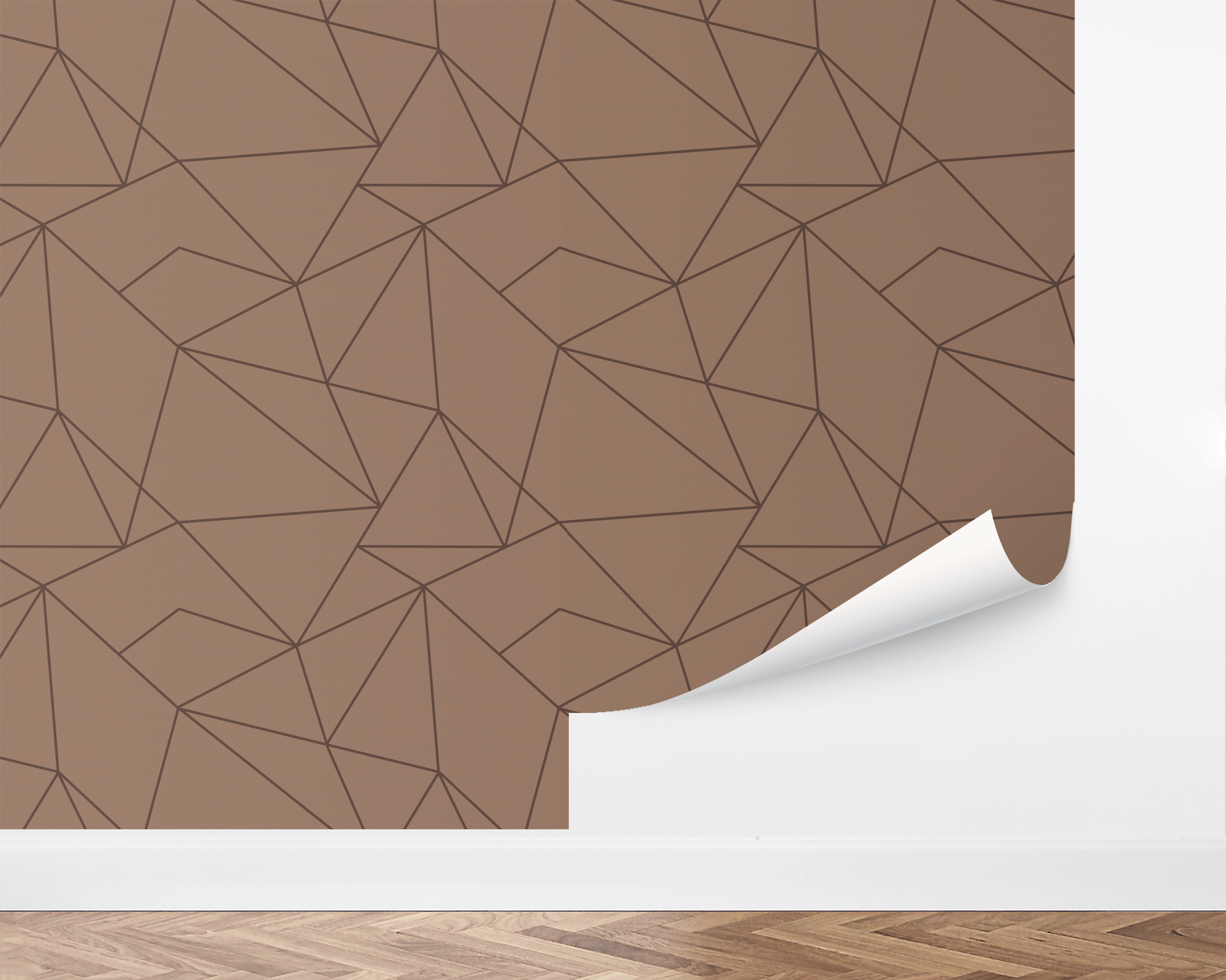 Angular Outline Peel And Stick Removable Wallpaper | Love vs. Design