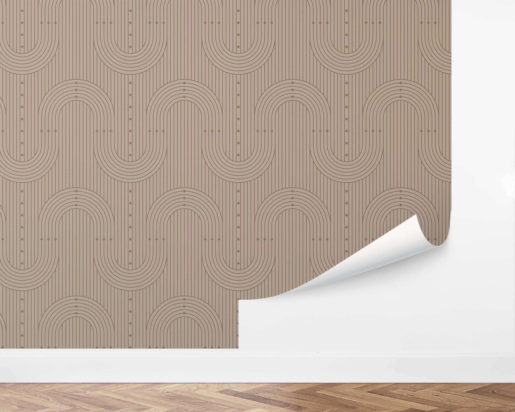 Arched Lines Peel And Stick Removable Wallpaper | Love vs. Design