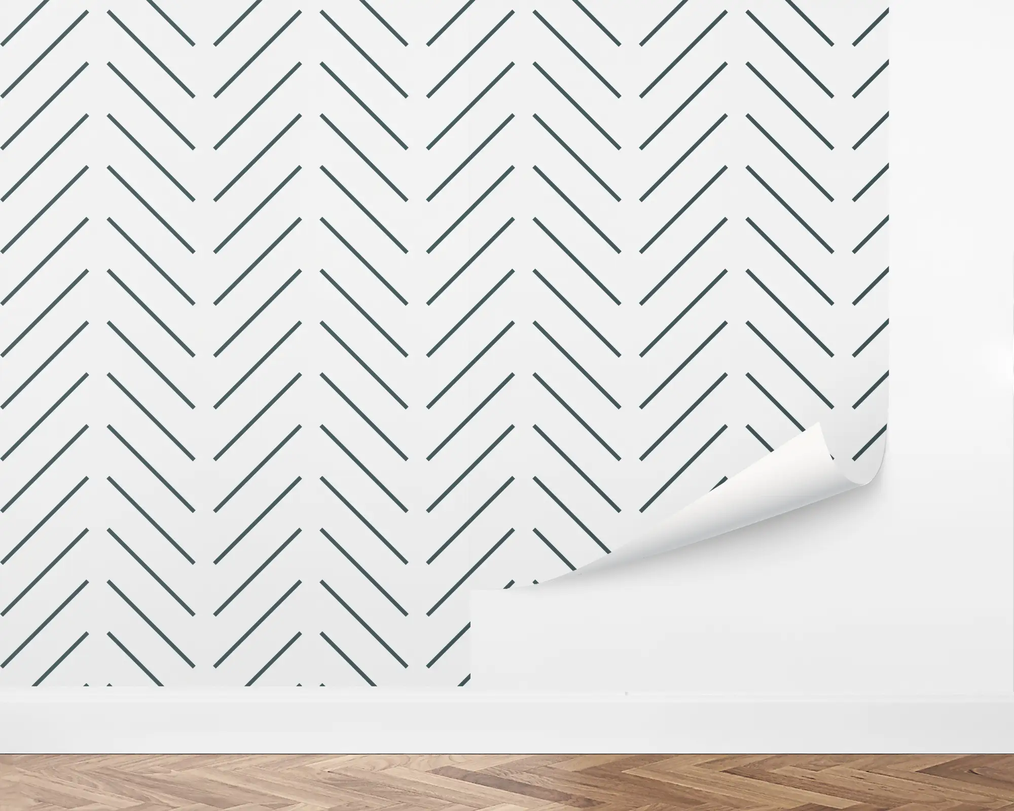 Big Chevron Peel And Stick Removable Wallpaper | Love vs. Design