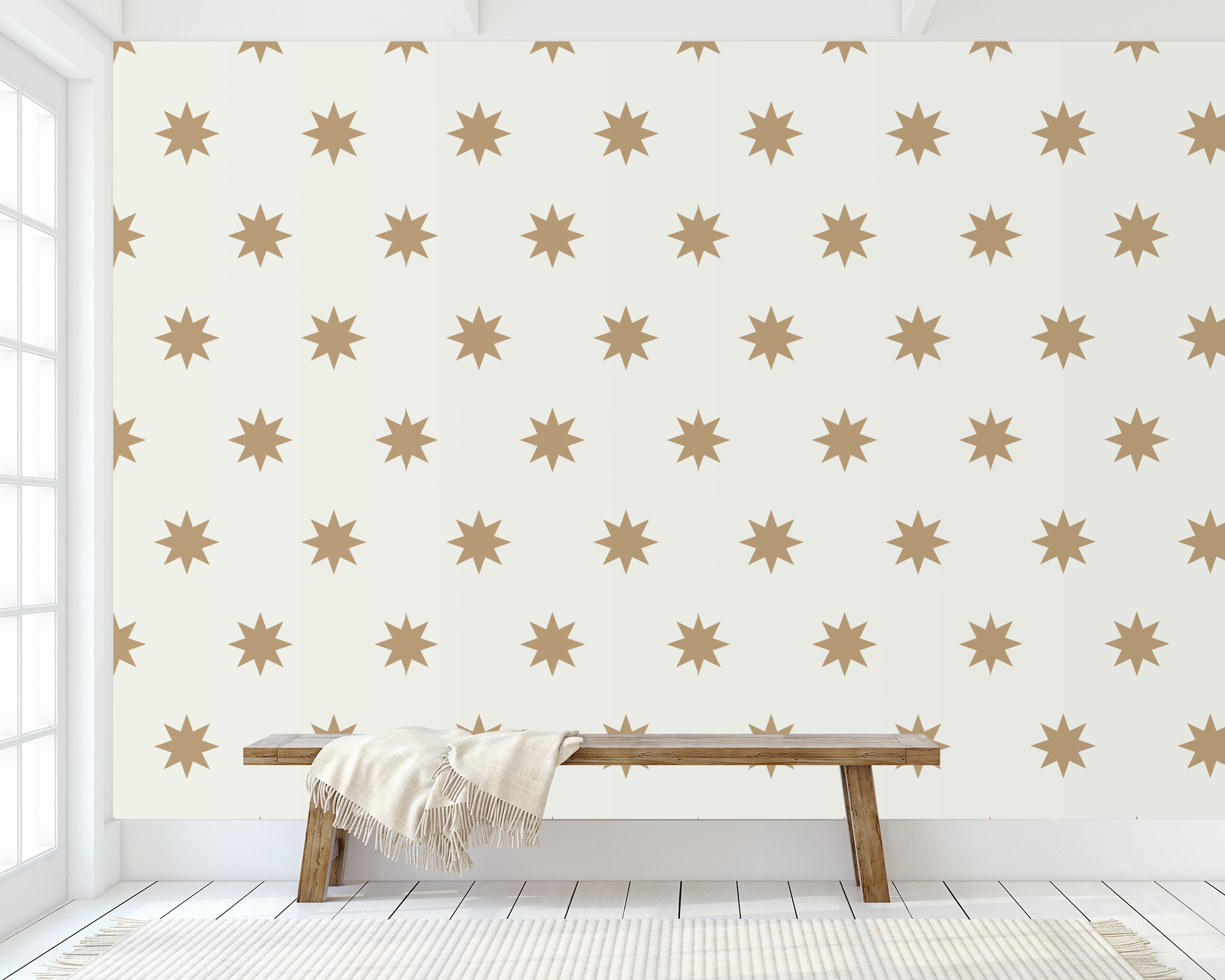 Boho Stars Peel And Stick Removable Wallpaper | Love vs. Design