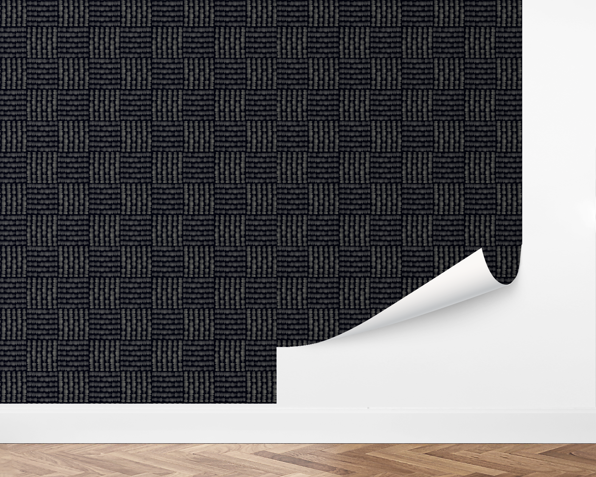 Checkered Weave Peel And Stick Removable Wallpaper | Love vs. Design