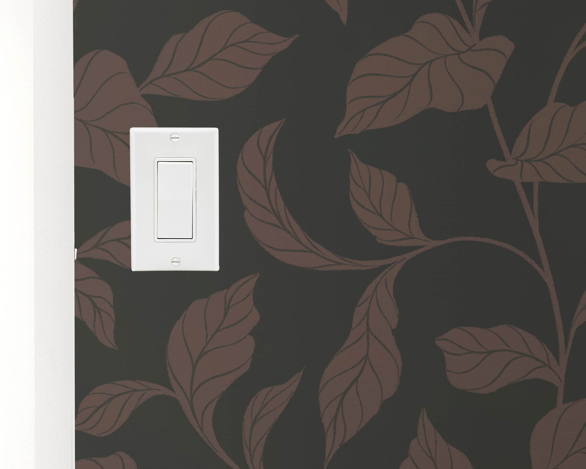 Dark Leaves Peel and Stick Removable Wallpaper | Love vs. Design