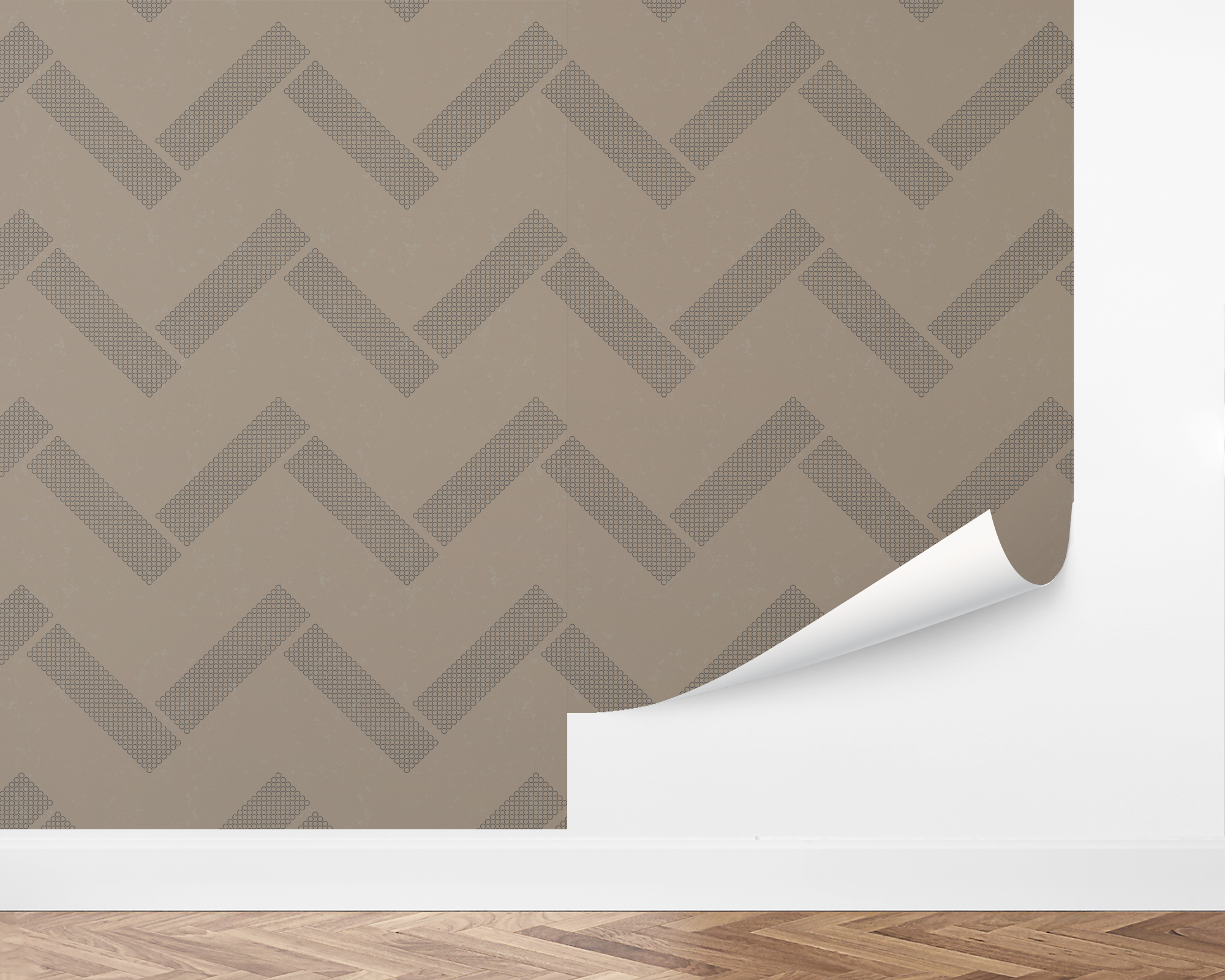 Dotted Chevron Peel And Stick Removable Wallpaper | Love vs. Design