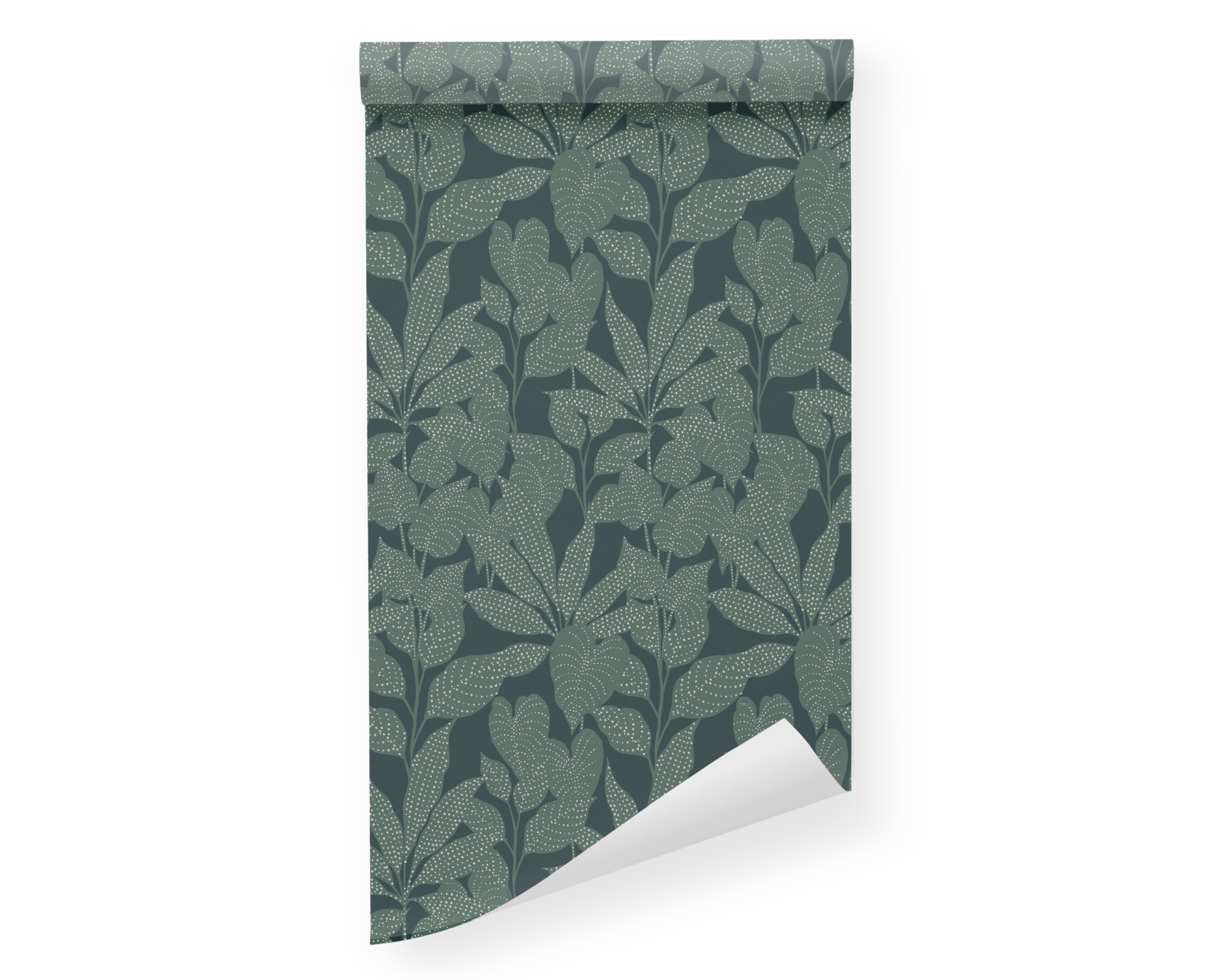 Dotted Leaves Forest Peel And Stick Removable Wallpaper | Love vs. Design