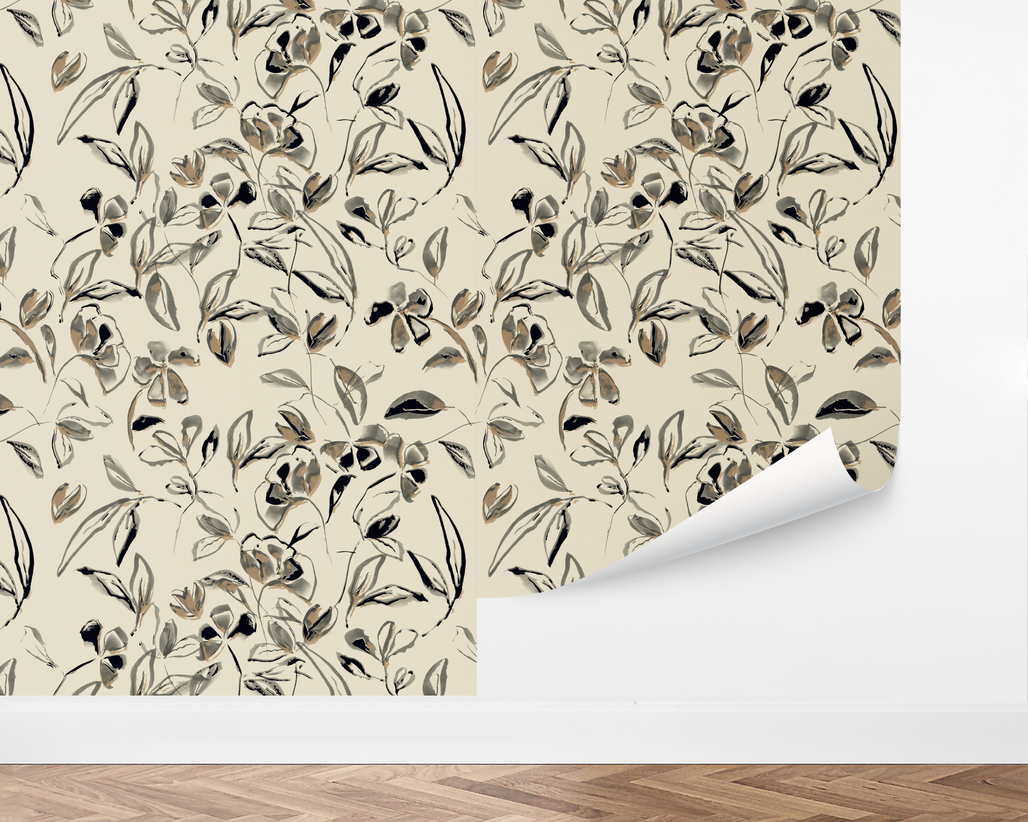 Farmhouse Wildflower Peel And Stick Removable Wallpaper | Love vs. Design