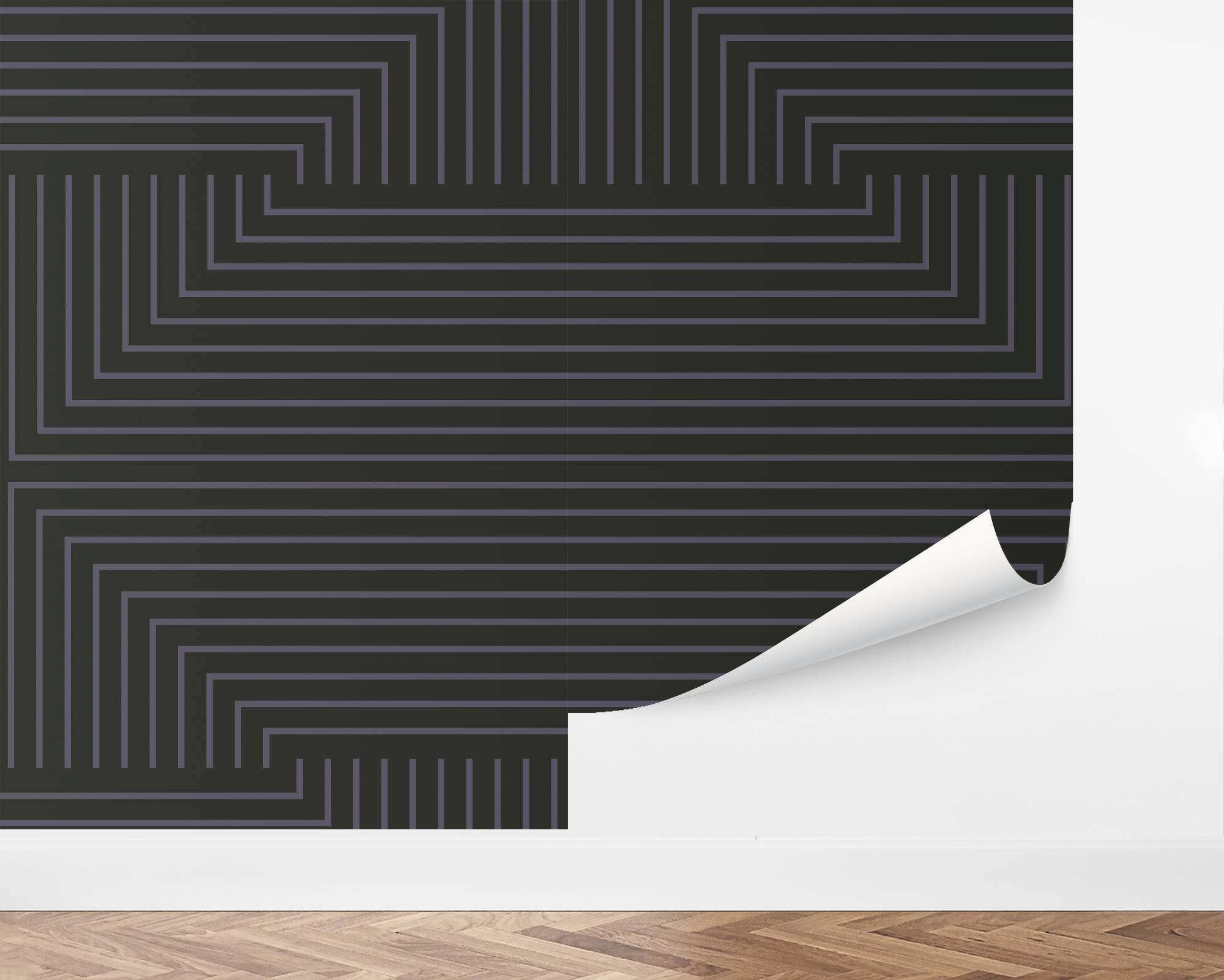 Fun Lines Peel And Stick Removable Wallpaper | Love vs. Design