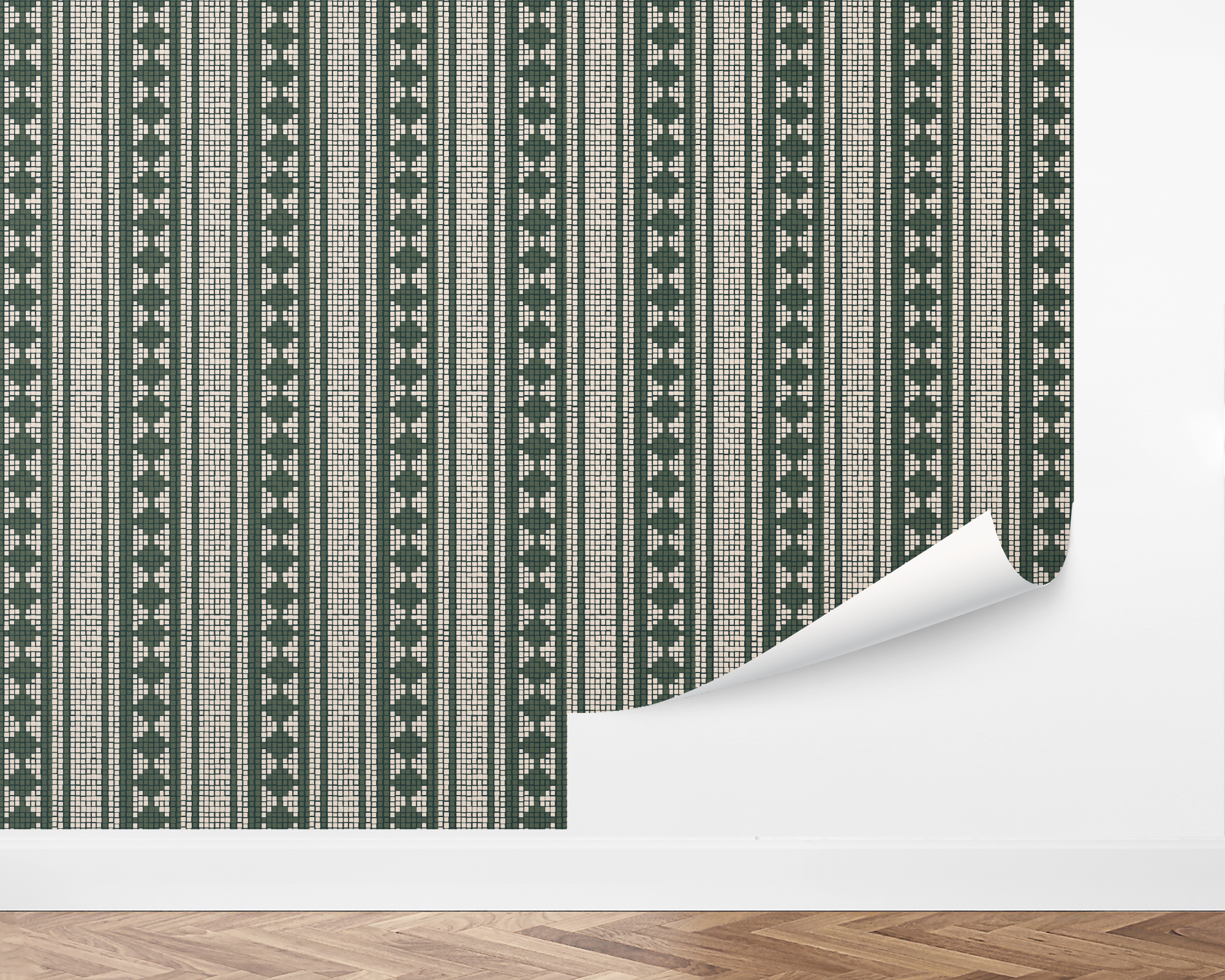 Gatsby Mosaic Peel and Stick Removable Wallpaper | Love vs. Design