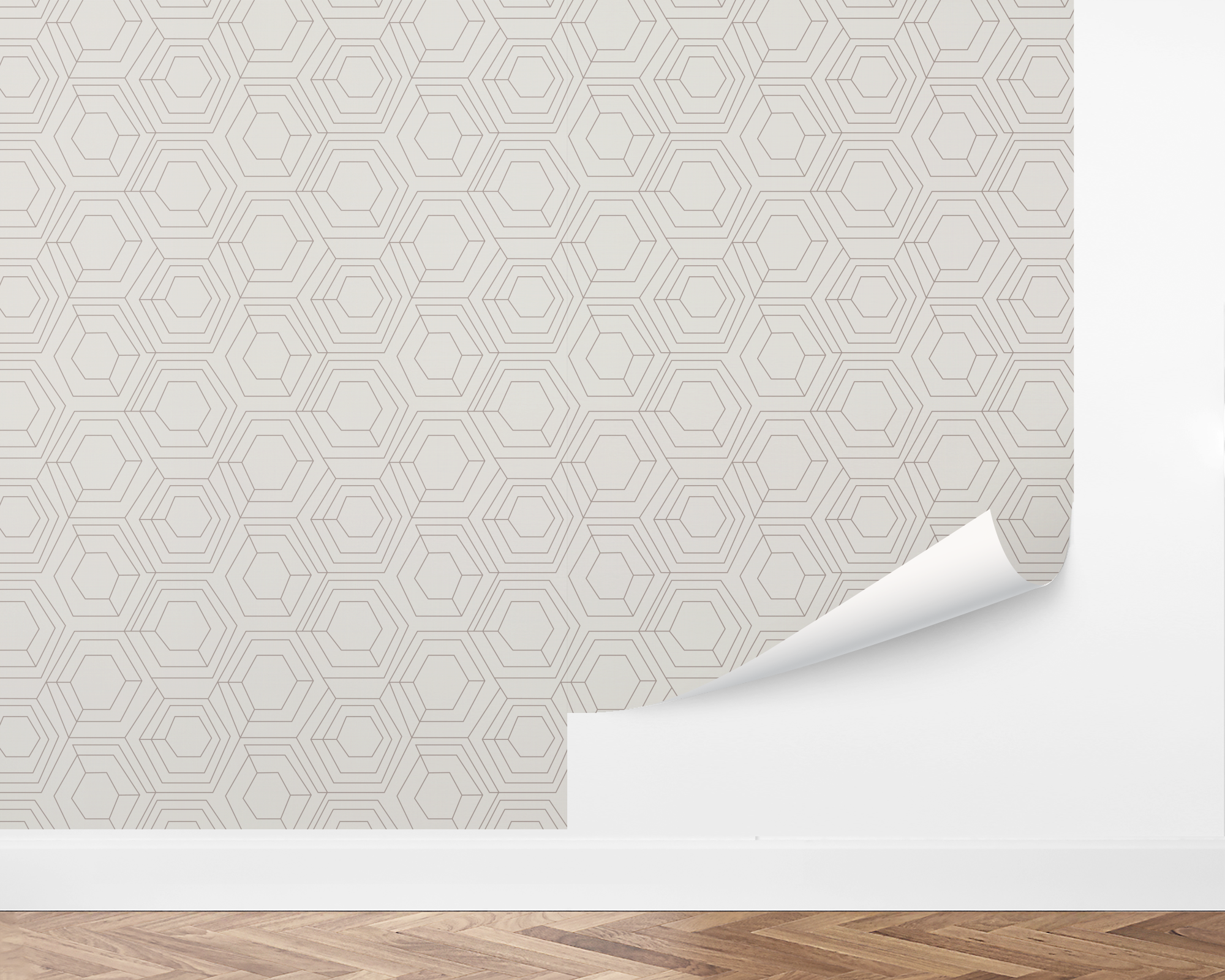 Hexagon Web Peel And Stick Removable Wallpaper | Love vs. Design