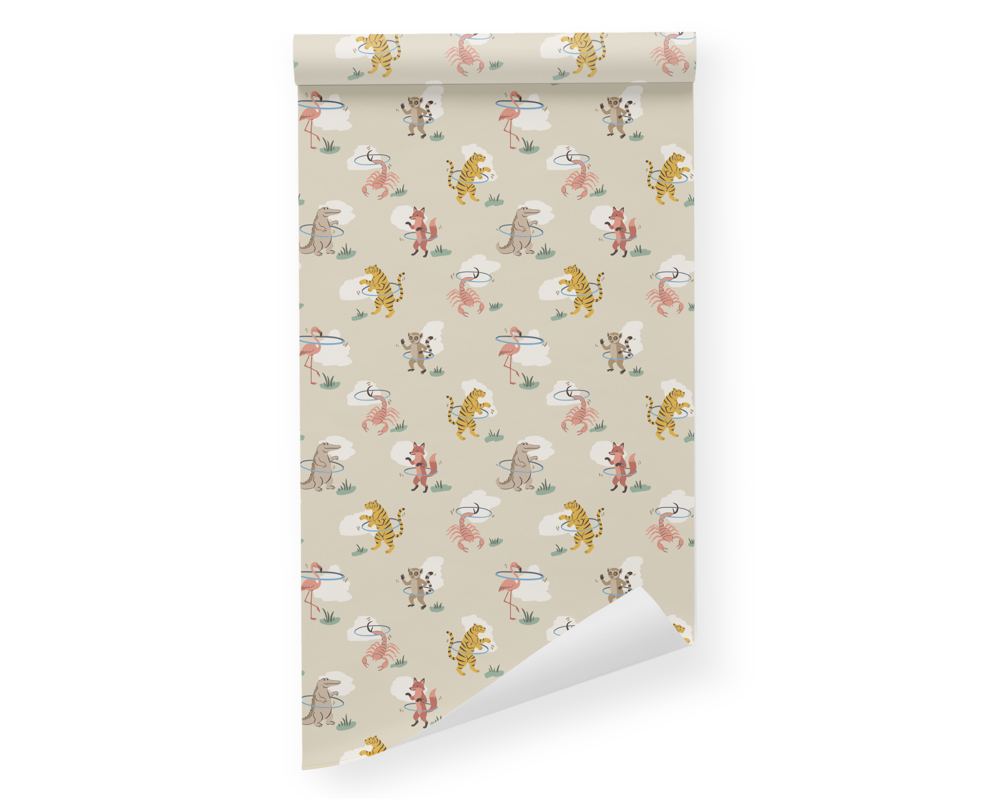 Hula Animals Peel and Stick Removable Wallpaper | Love vs. Design