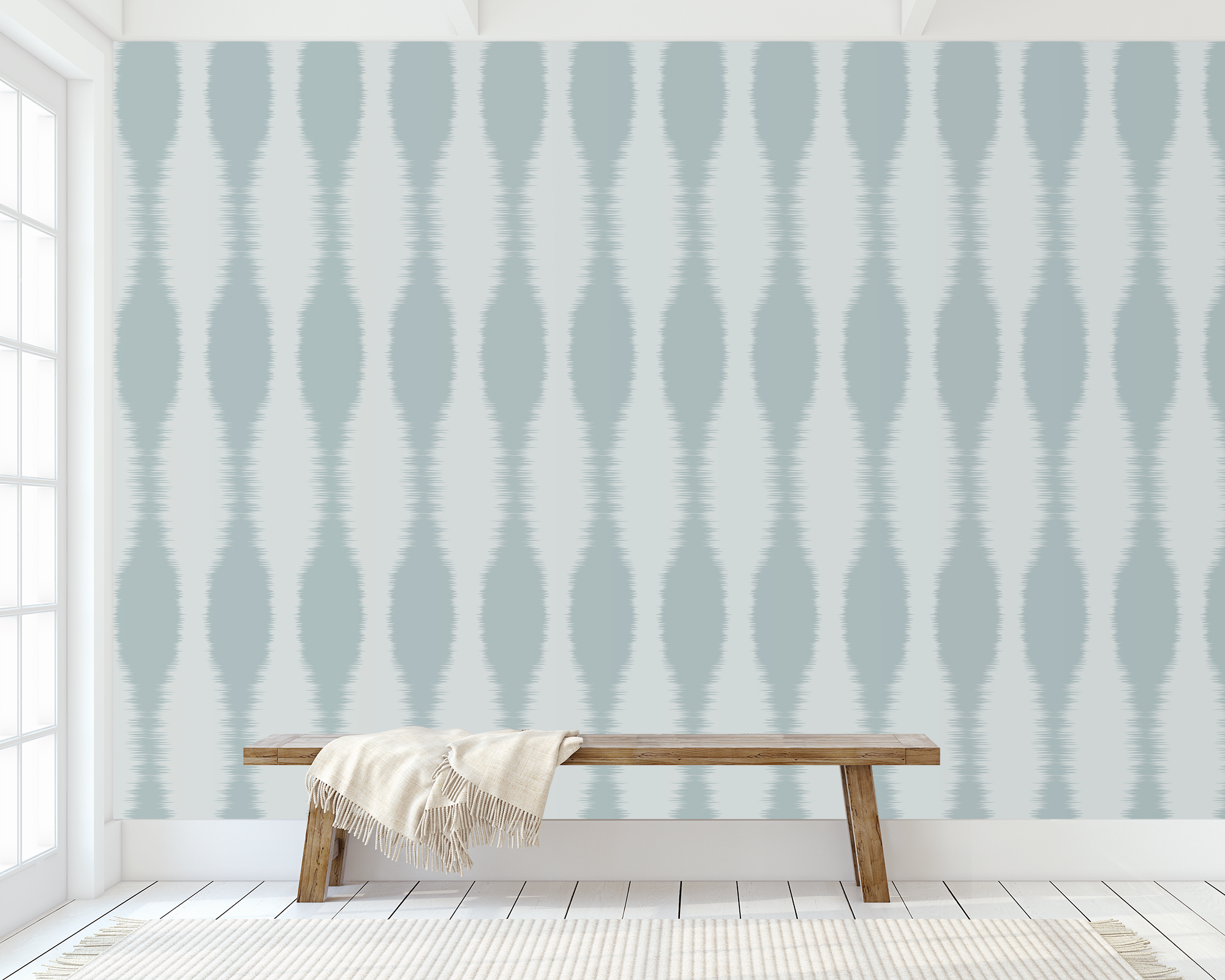 Modern Ikat Peel And Stick Removable Wallpaper | Love vs. Design
