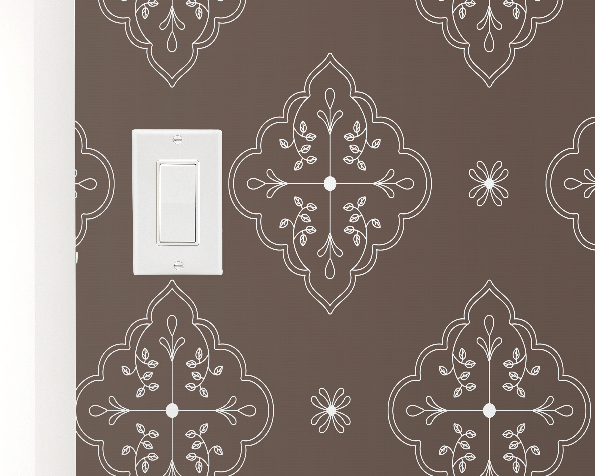 Moroccan Medallion Peel And Stick Removable Wallpaper | Love vs. Design