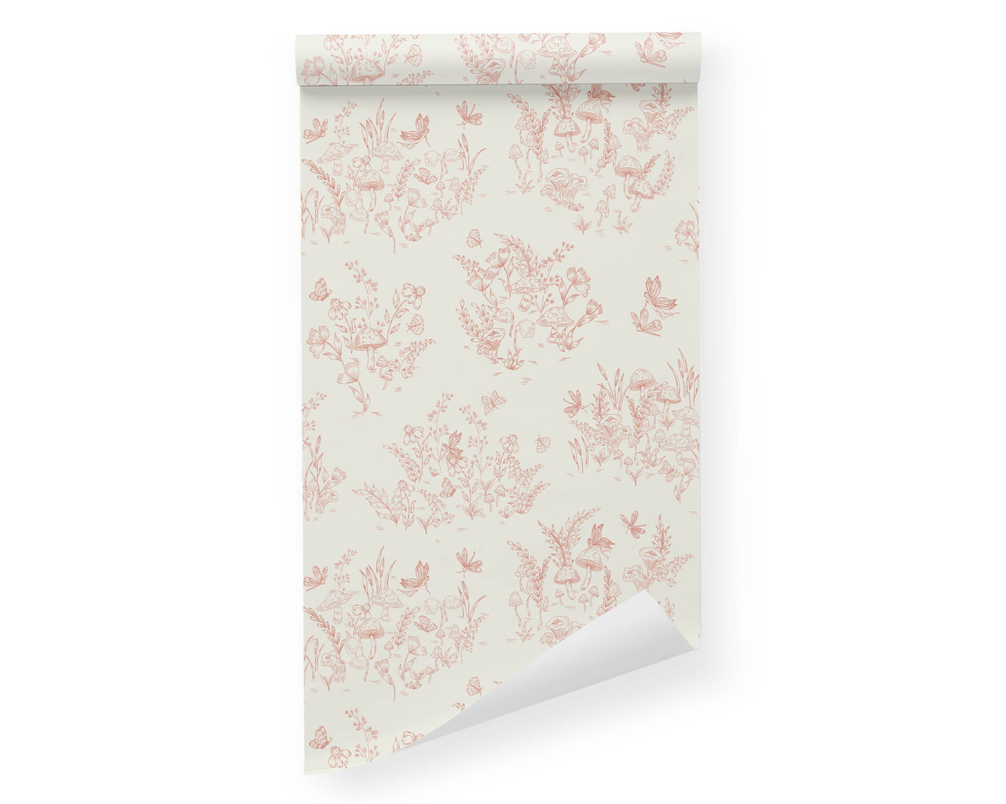 Mushrooms & Fairies Peel and Stick Removable Wallpaper | Love vs. Design