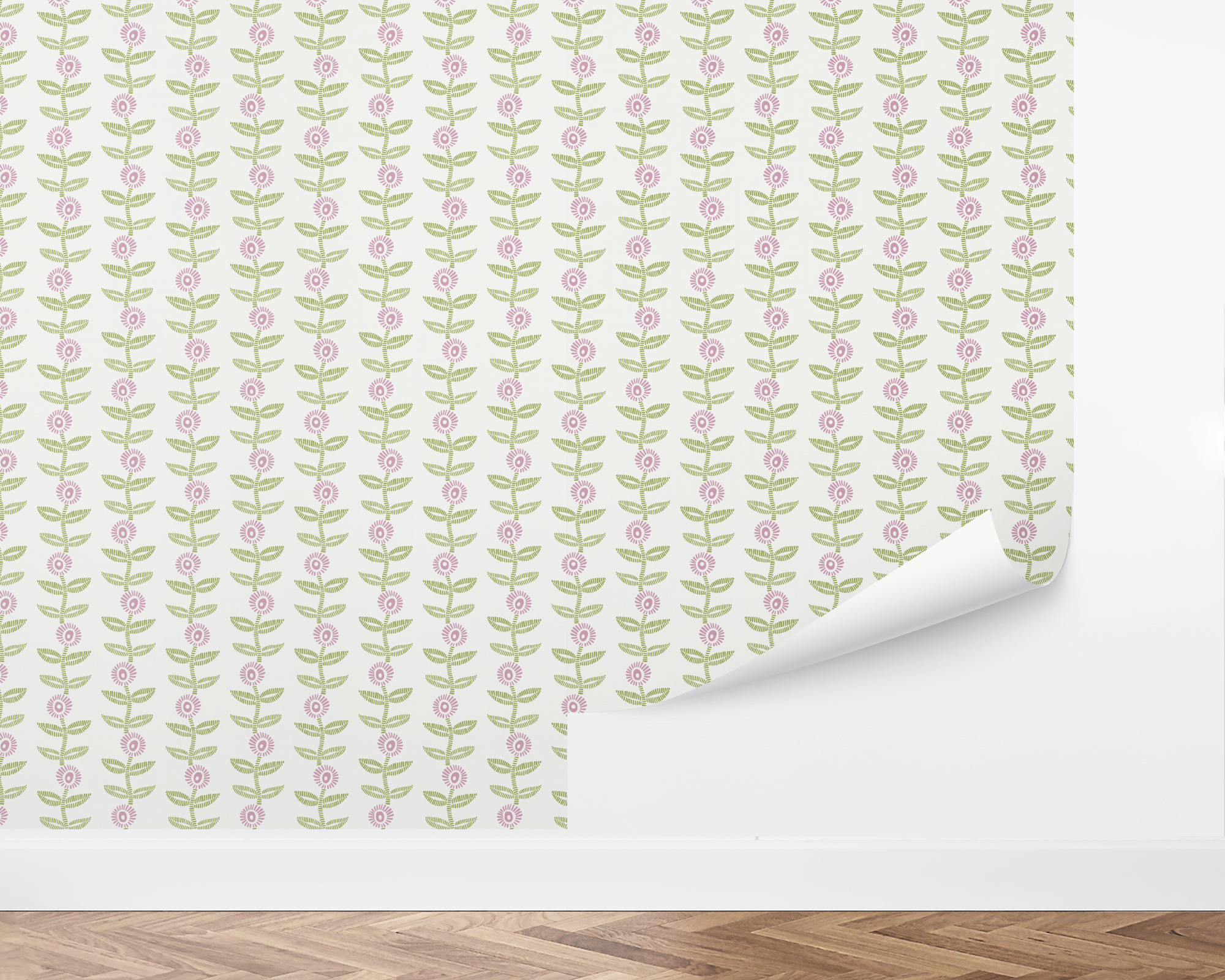 Nostalgic Flora Peel And Stick Removable Wallpaper | Love vs. Design
