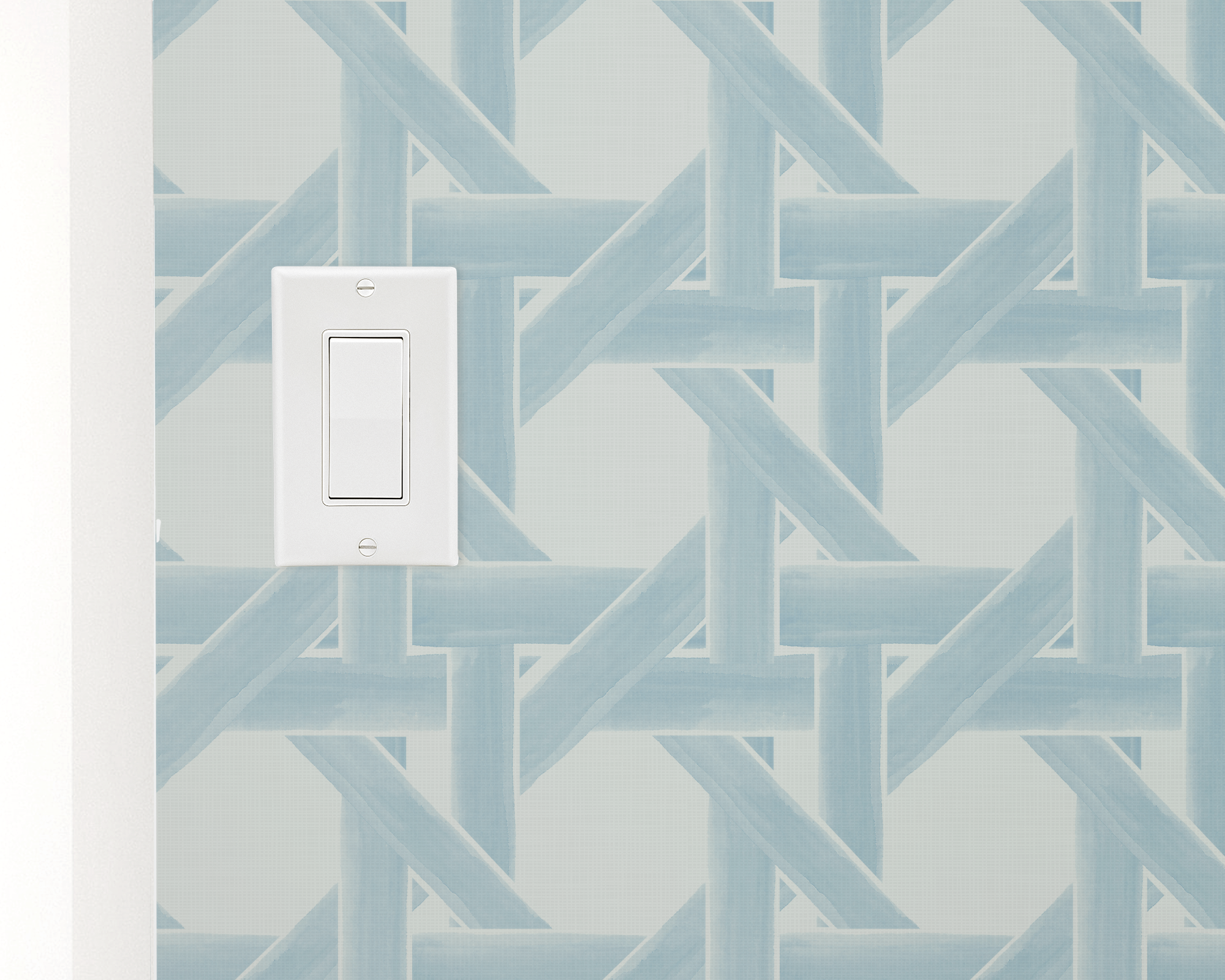 Painted Rattan Peel And Stick Removable Wallpaper | Love vs. Design