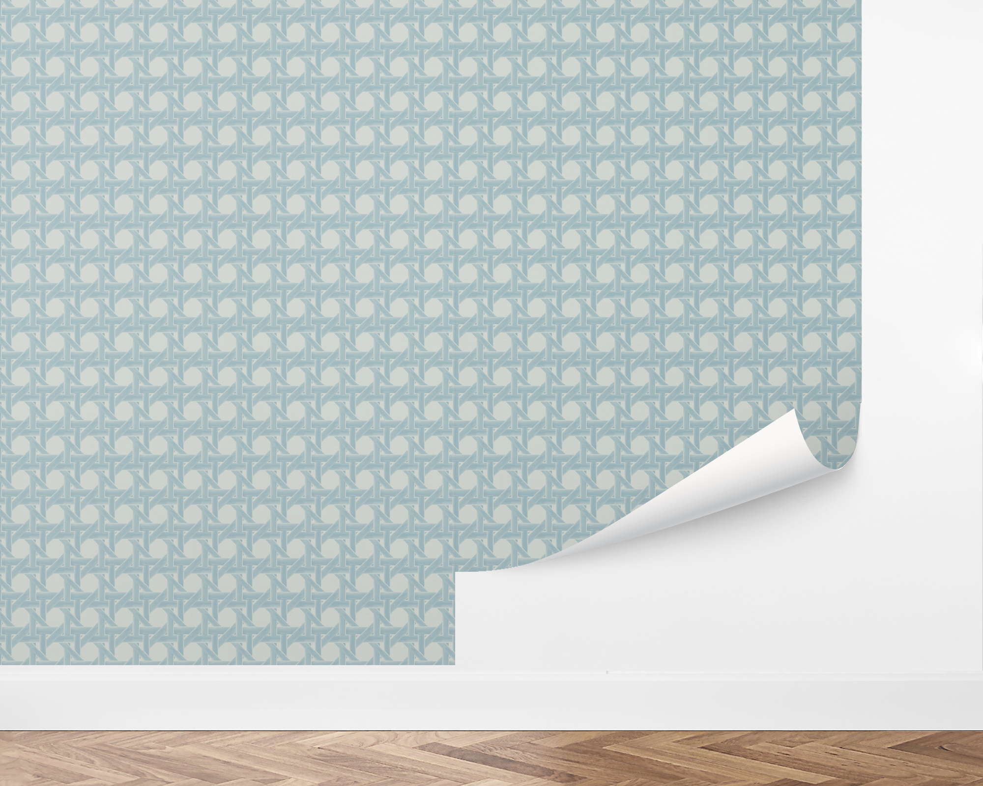 Painted Rattan Peel And Stick Removable Wallpaper | Love vs. Design