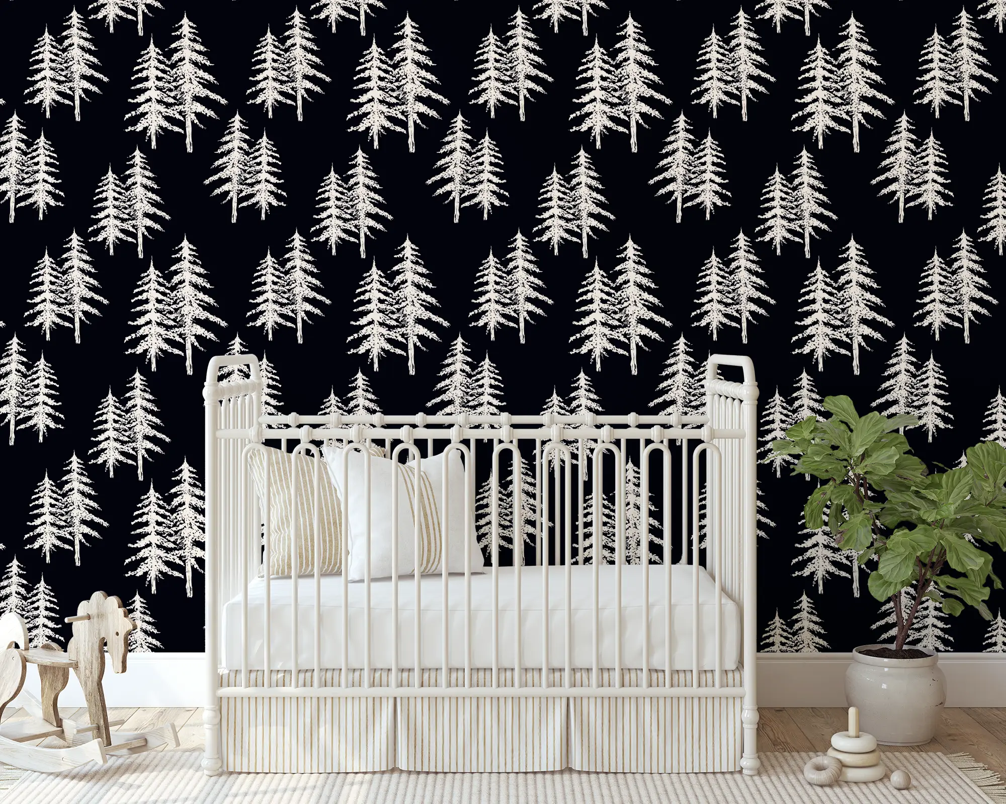 Pine Tree Wallpaper Patterns Christmas Tree Seamless Pattern. Noel