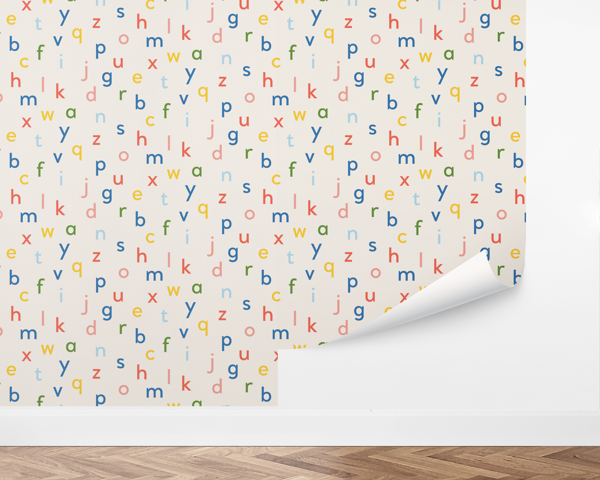 Playful Alphabet Peel And Stick Removable Wallpaper | Love vs. Design