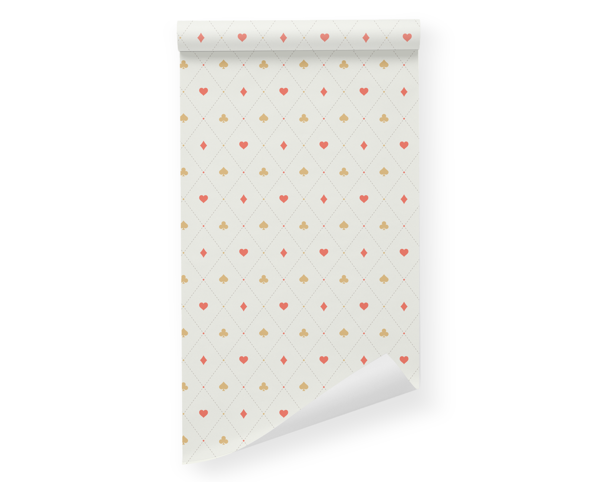 Poker Suits Peel And Stick Removable Wallpaper | Love vs. Design