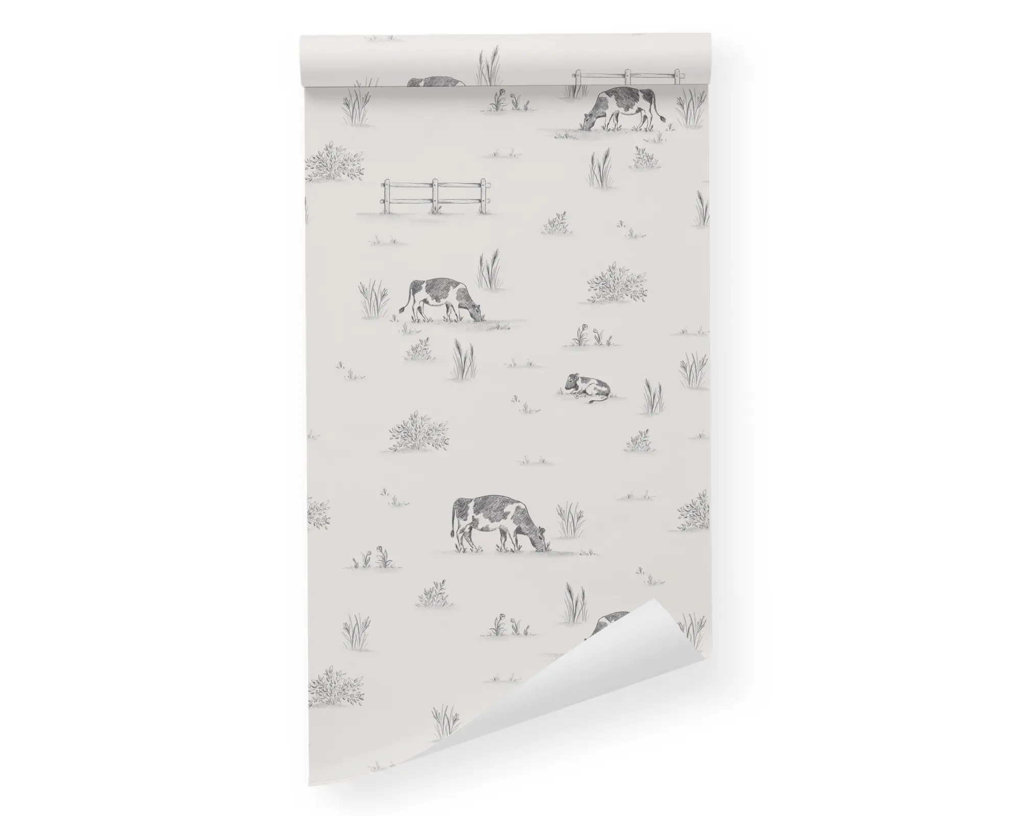 Prairie Cows Peel and Stick Removable Wallpaper | Love vs. Design