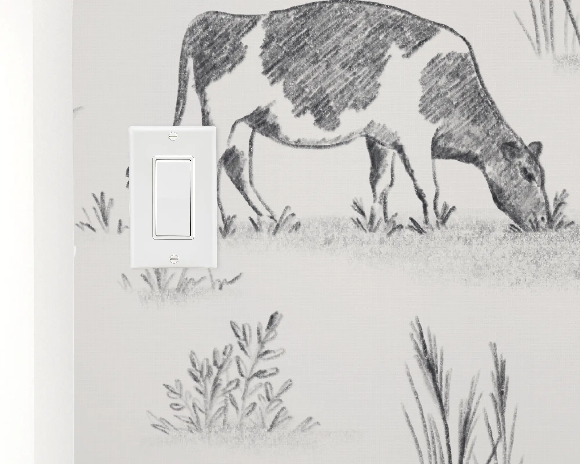 Prairie Cows Peel and Stick Removable Wallpaper | Love vs. Design