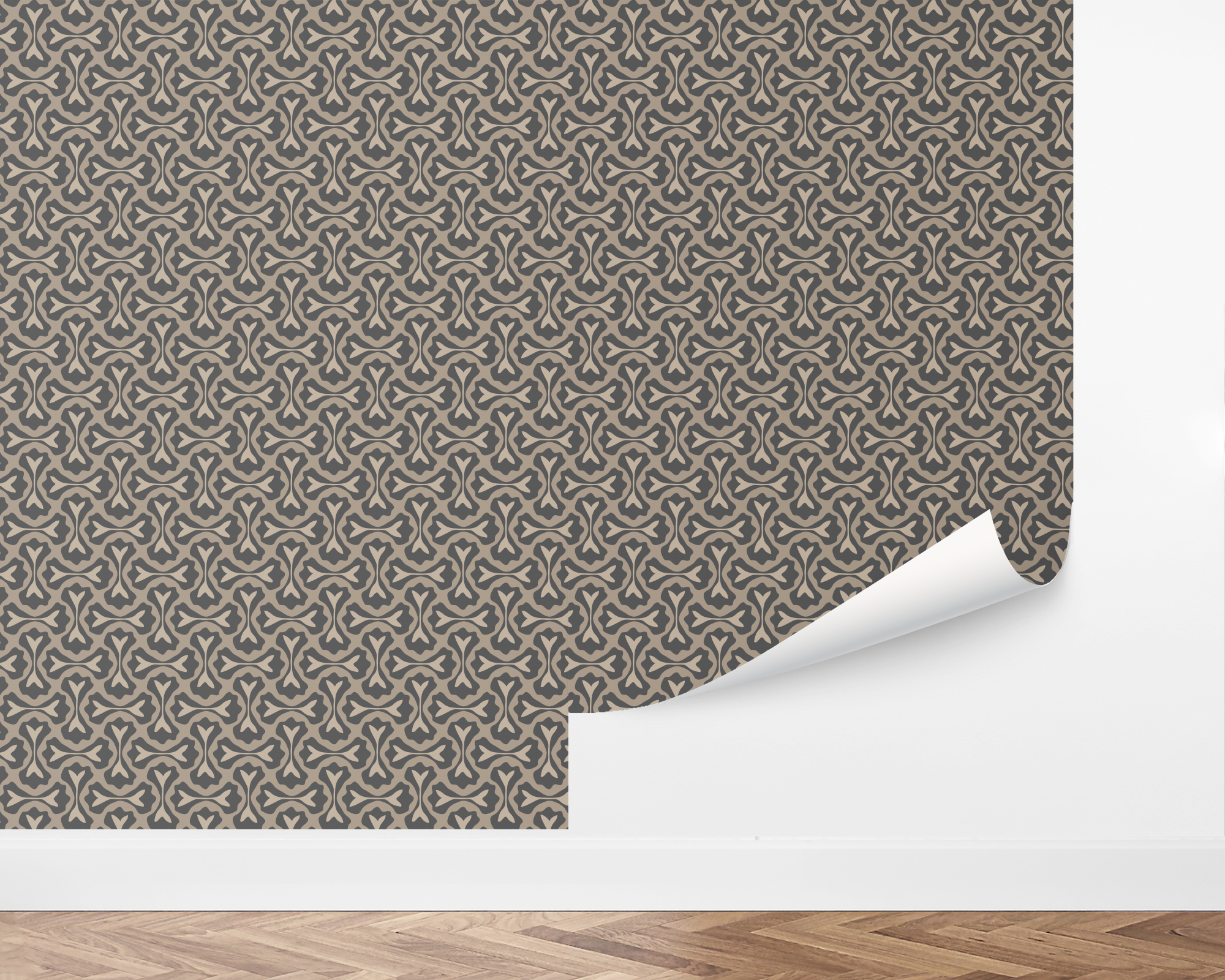 Retro Ripple Peel And Stick Removable Wallpaper | Love vs. Design