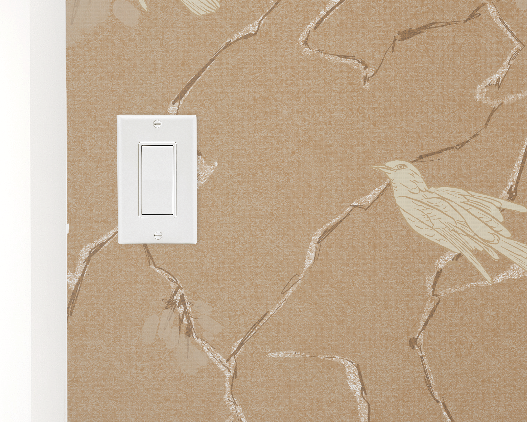 Rustic Perch Peel and Stick Removable Wallpaper | Love vs. Design