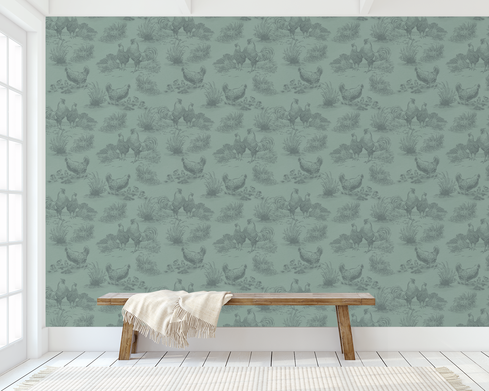 Rustic Roost Peel and Stick Removable Wallpaper | Love vs. Design