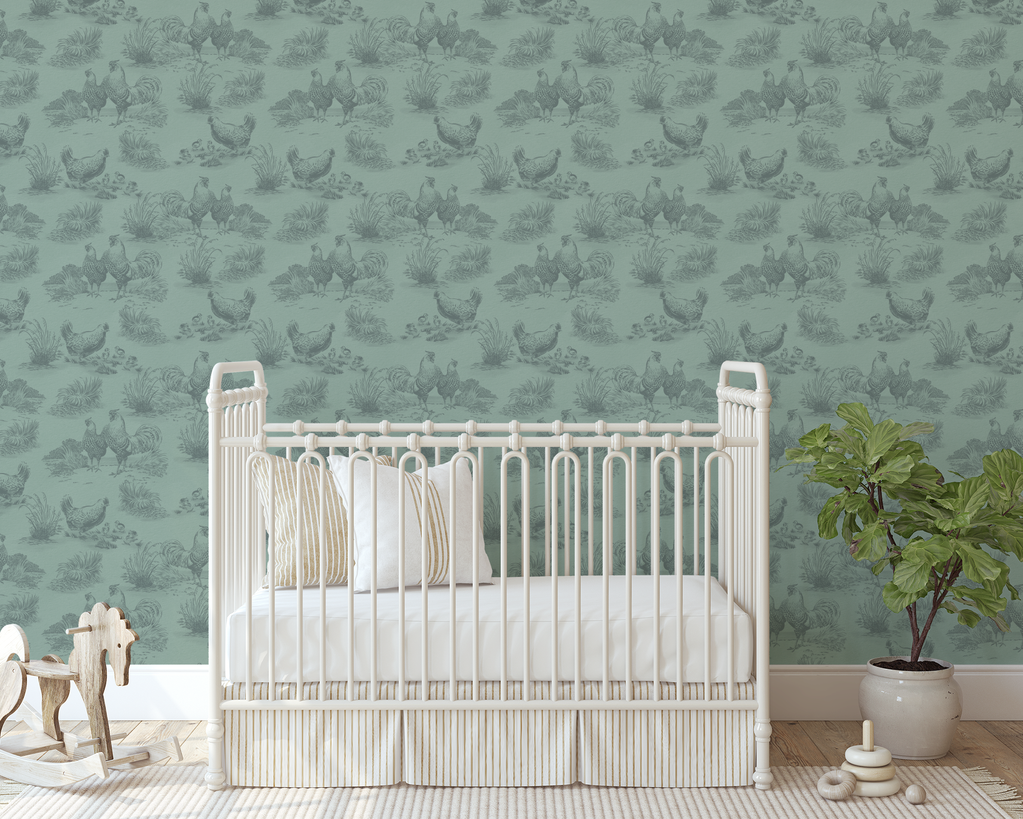 Rustic Roost Peel and Stick Removable Wallpaper | Love vs. Design