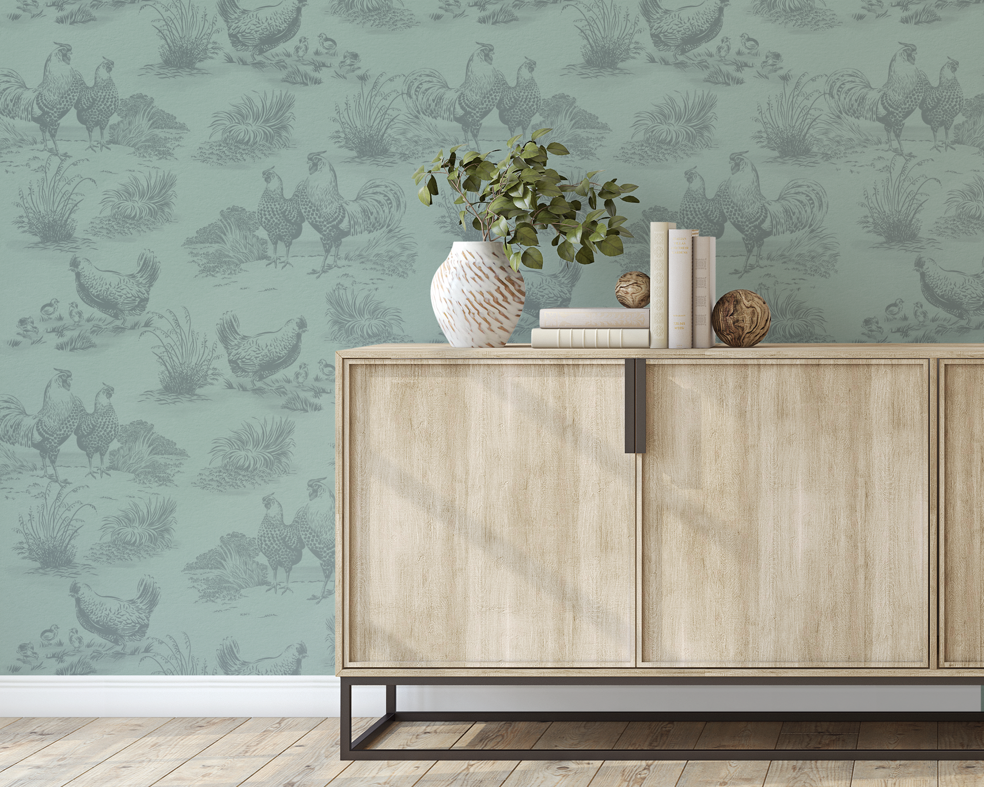 Rustic Roost Peel and Stick Removable Wallpaper | Love vs. Design