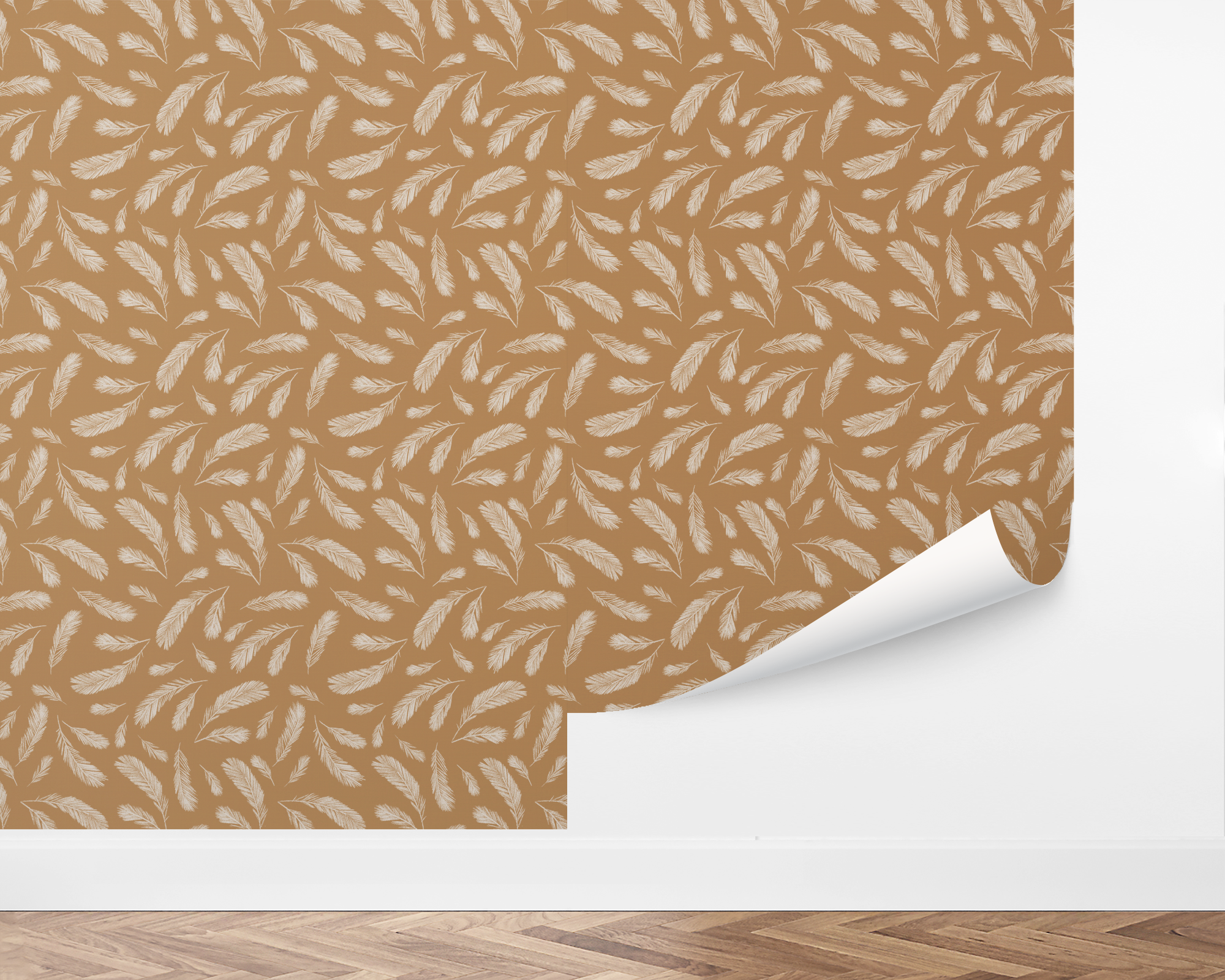 Soft Feathers Peel and Stick Removable Wallpaper | Love vs. Design