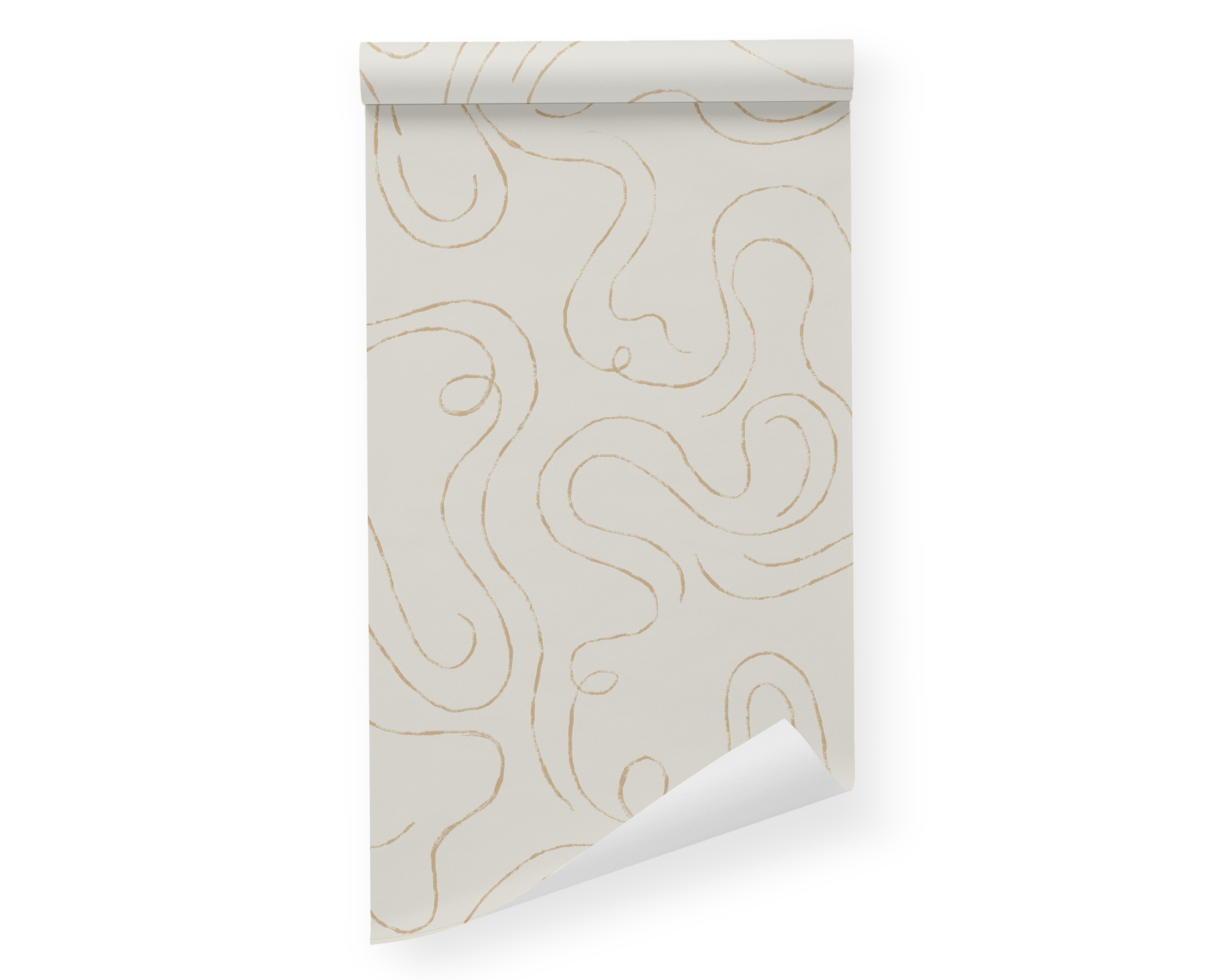 Swirling Lines Peel And Stick Removable Wallpaper | Love vs. Design