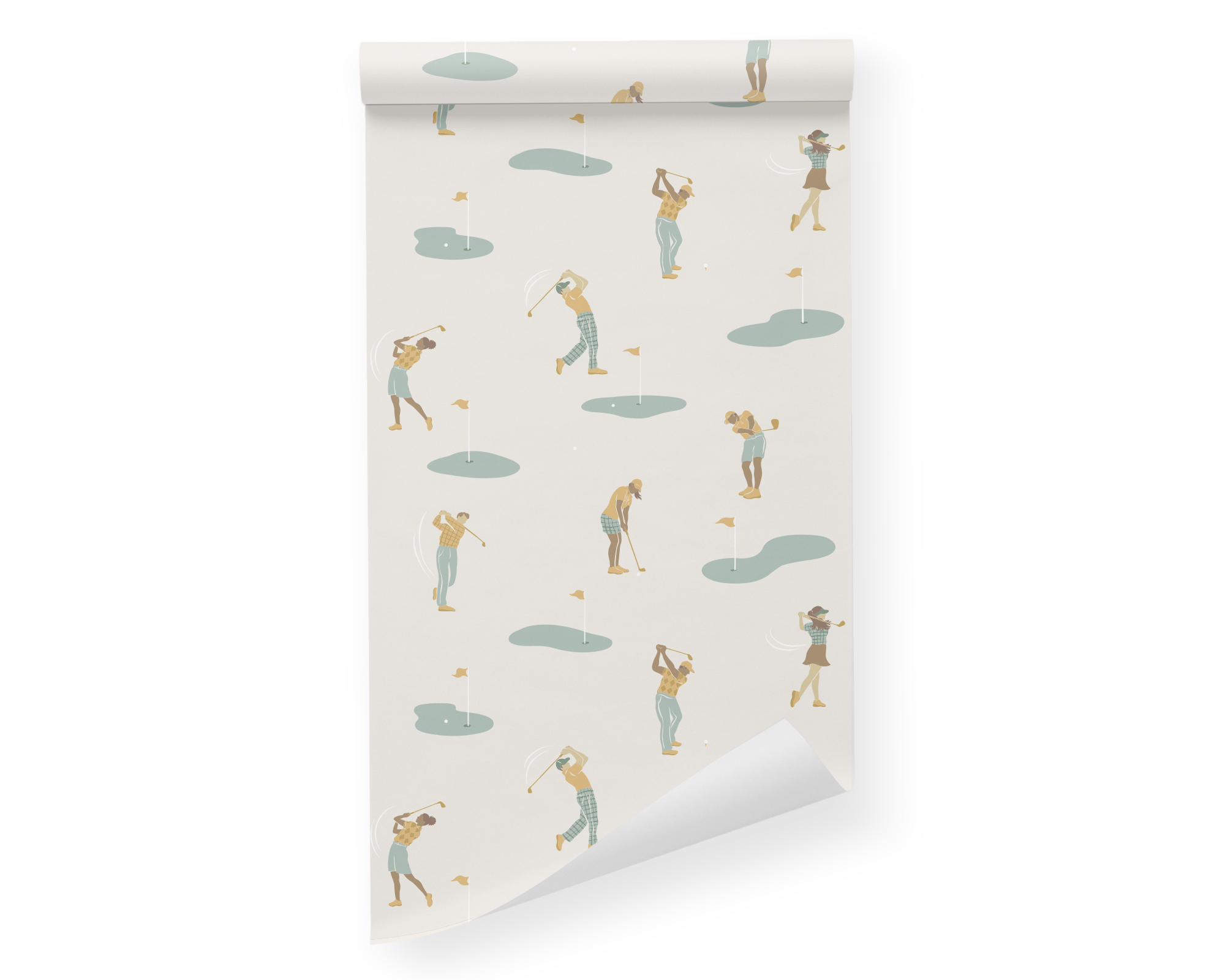 Tee Time Peel And Stick Removable Wallpaper | Love vs. Design