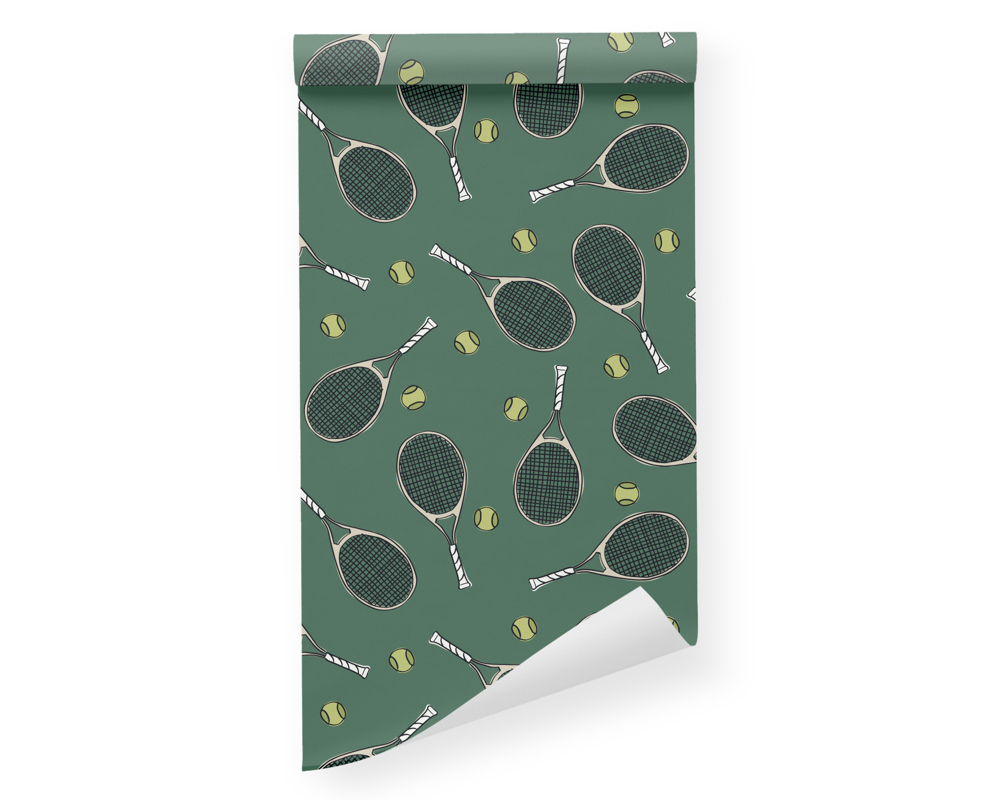 Textured Rackets Peel And Stick Removable Wallpaper | Love vs. Design