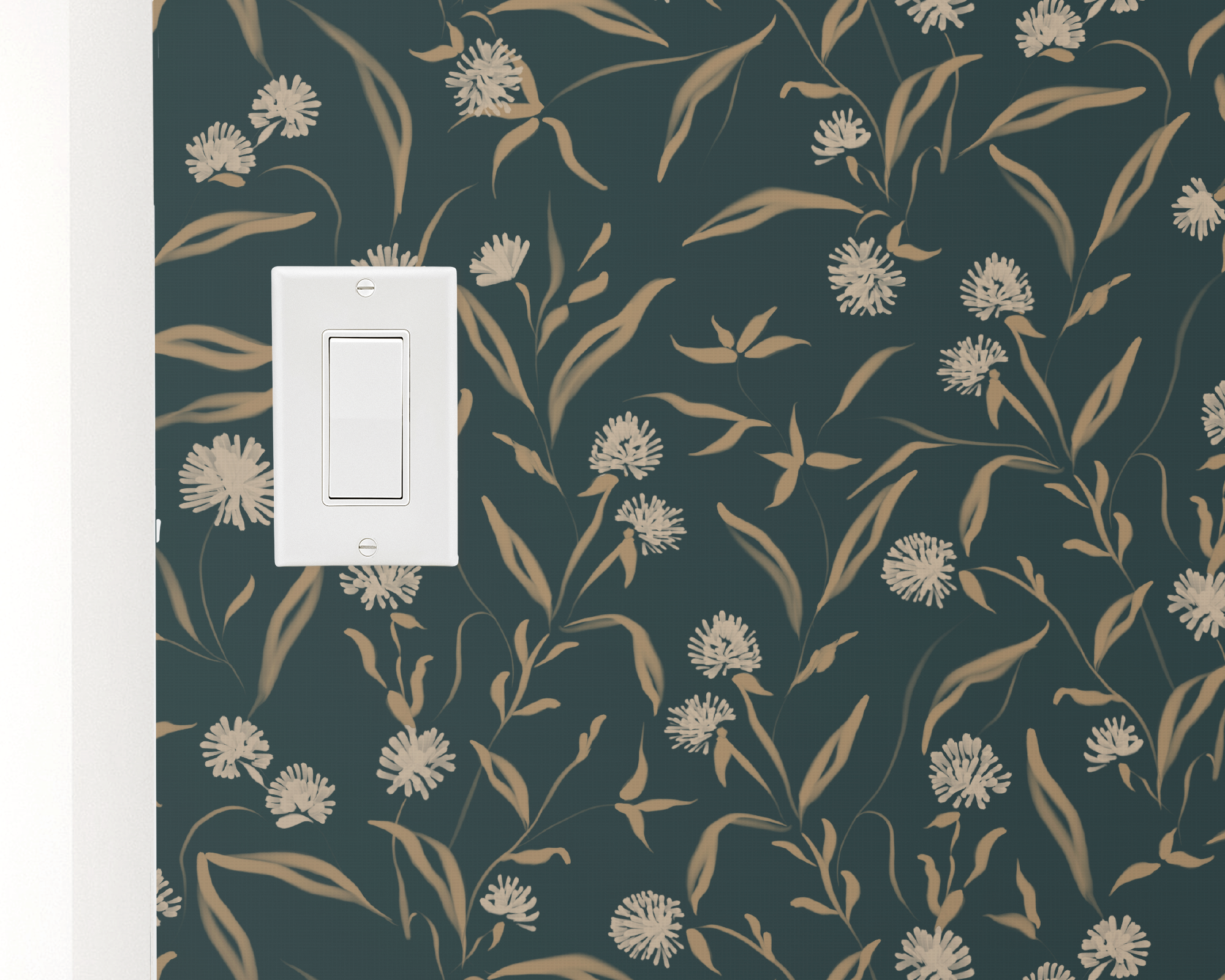 Withered Wildflowers Peel And Stick Removable Wallpaper | Love vs. Design