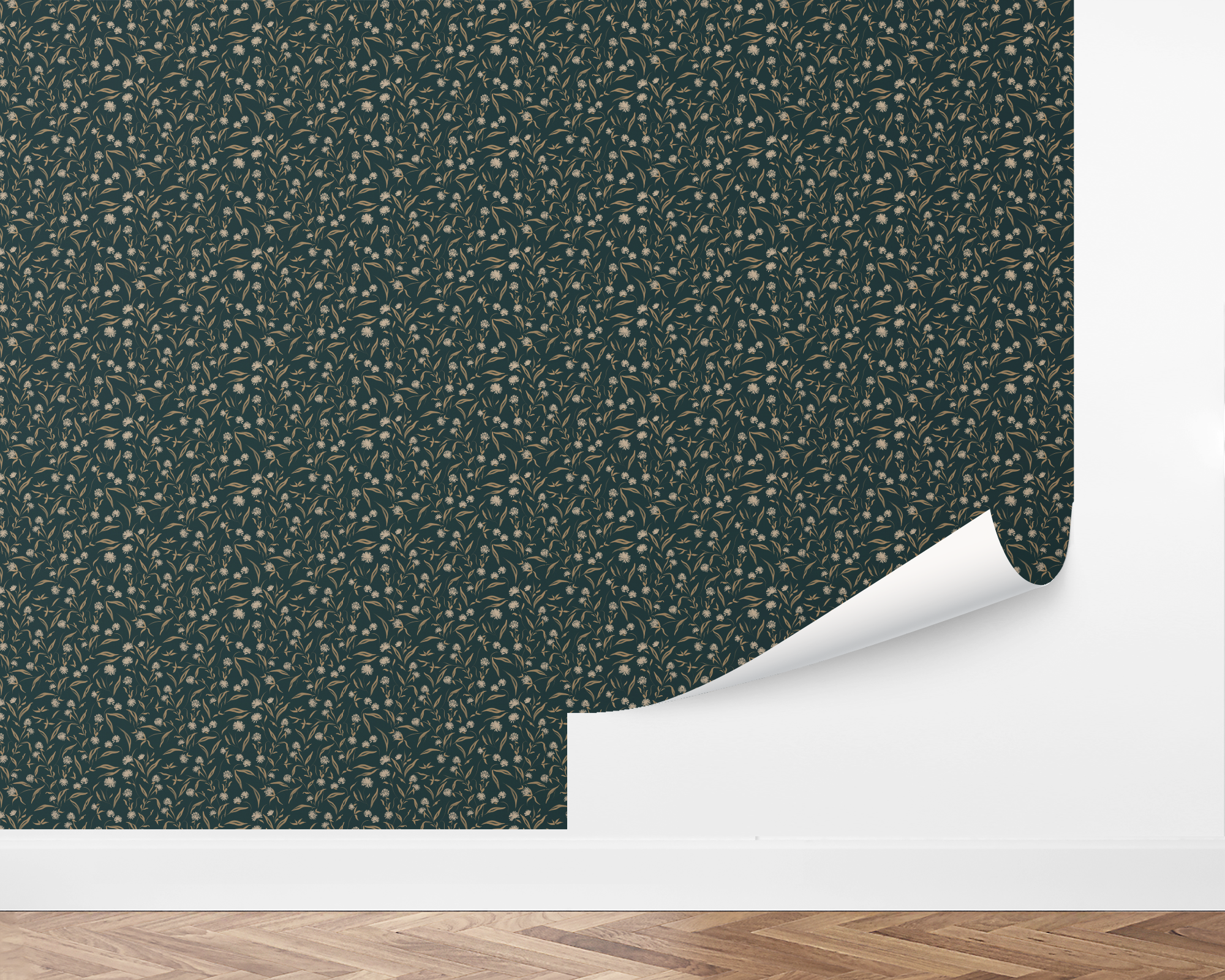 Withered Wildflowers Peel And Stick Removable Wallpaper | Love vs. Design